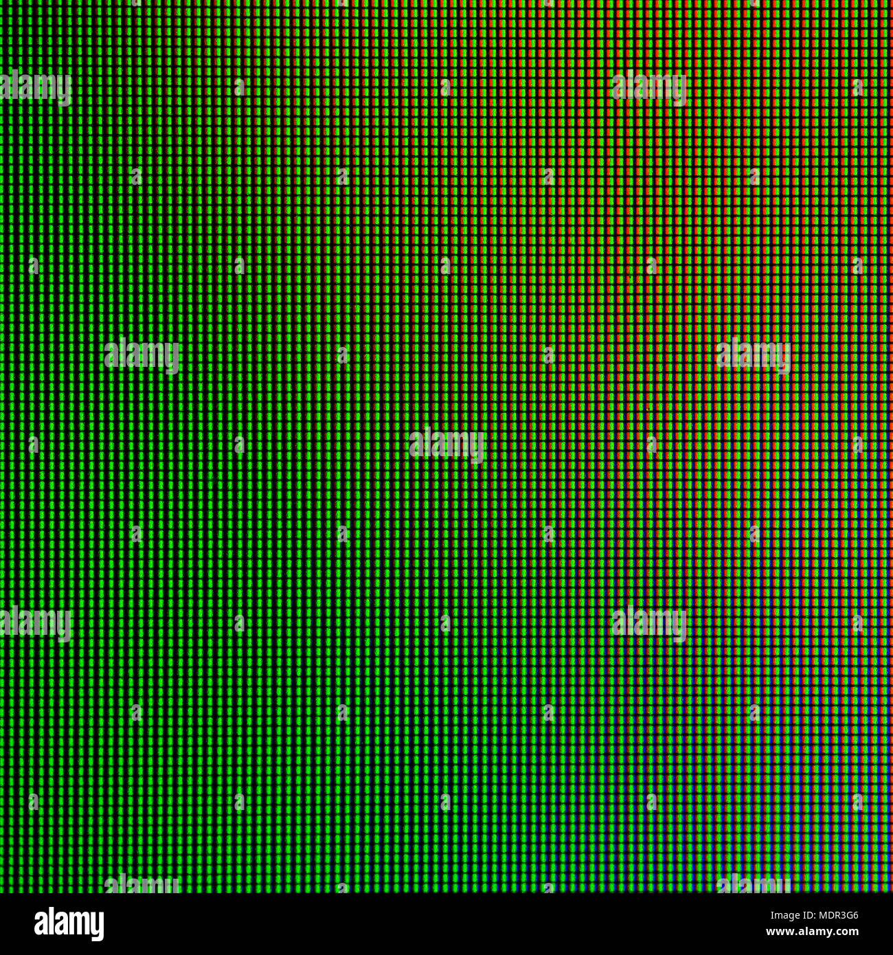 LED lights from computer monitor screen display panel for graphic ...