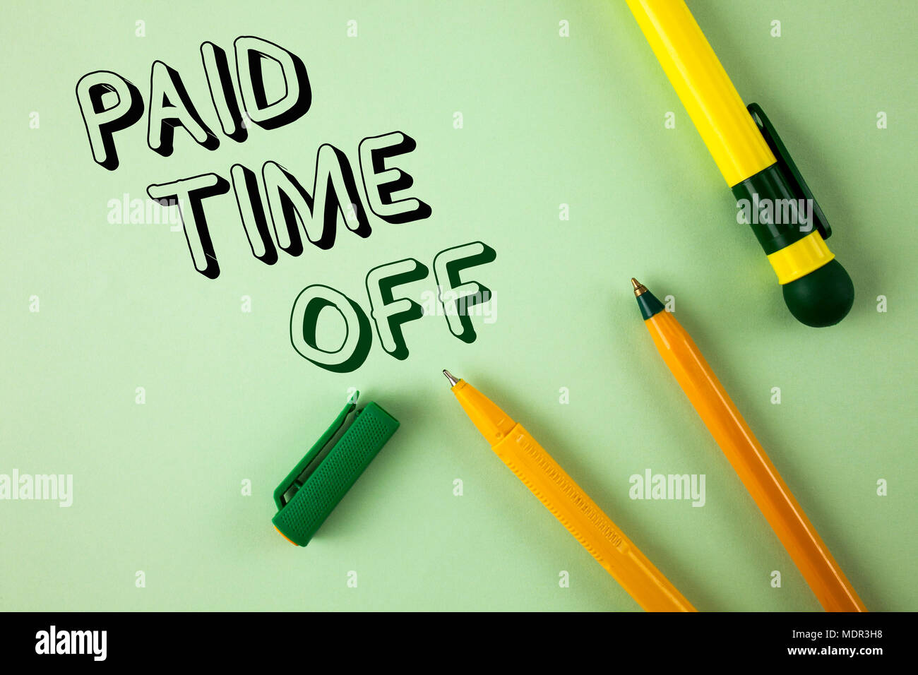 Word writing text Paid Time Off. Business concept for vacation with ...