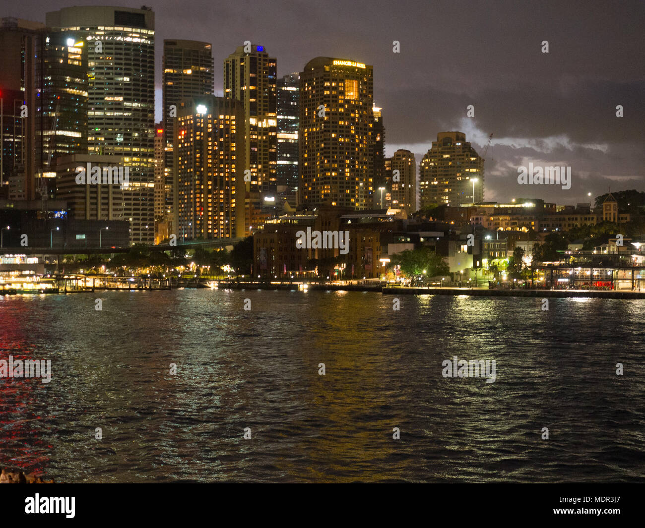 Sydney Night Time Cityscape Stock Photo - Alamy