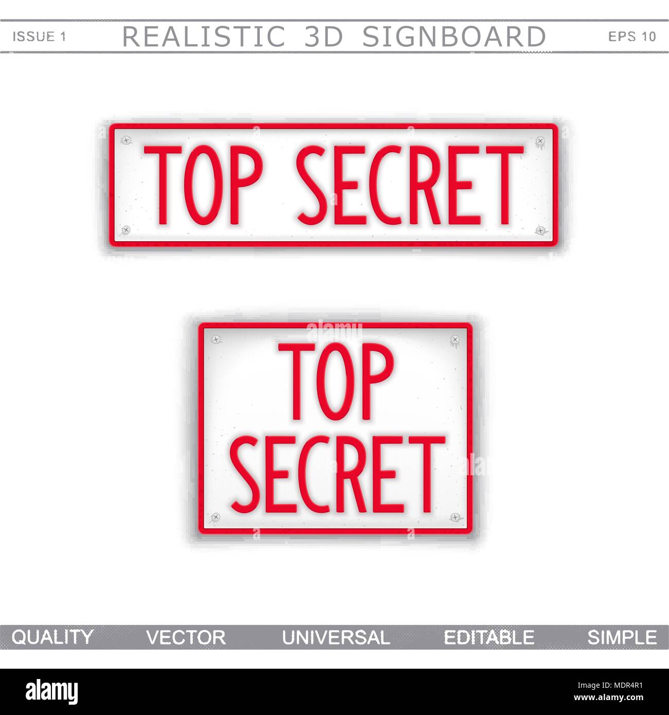 Classified document Stock Vector Images - Alamy