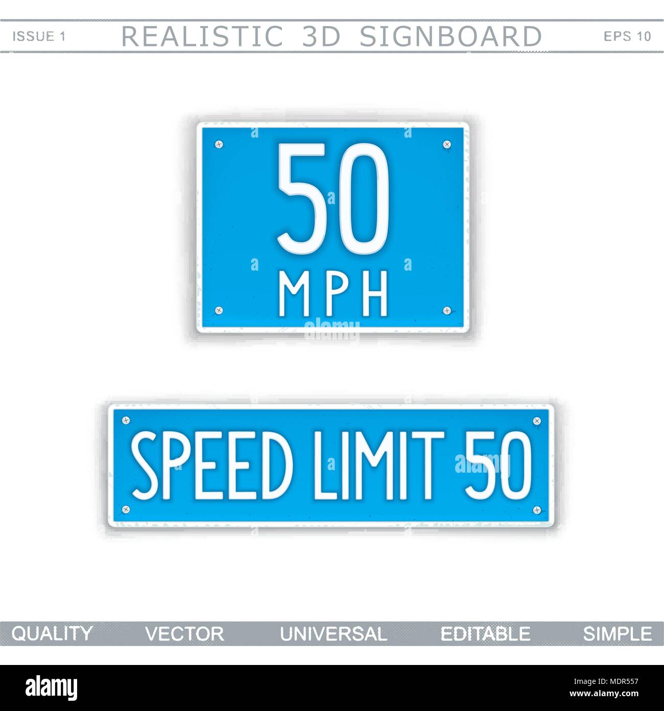 50 speed limit Stock Vector Images - Alamy