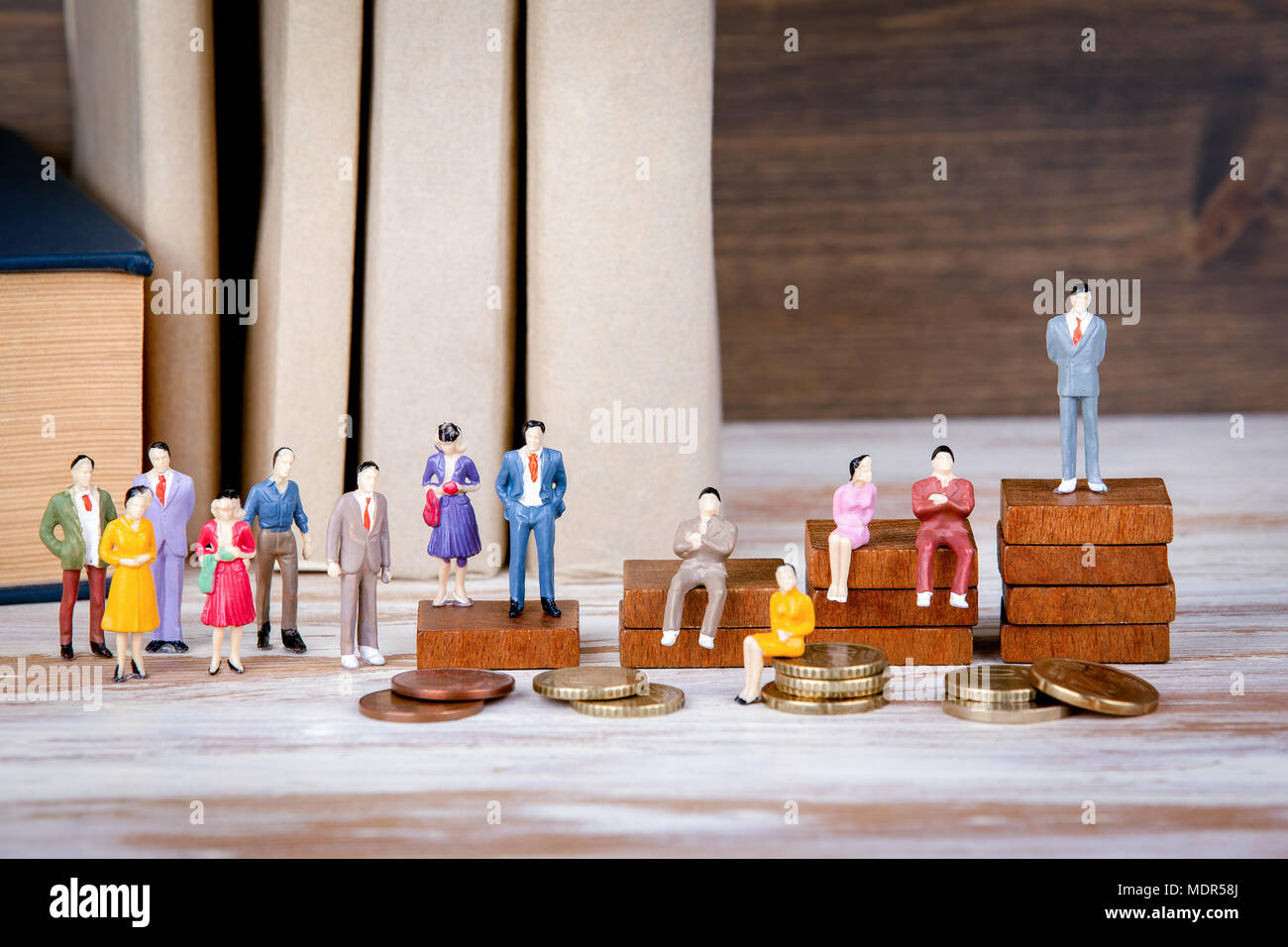 Career ladder. The future of work, competition and business background ...