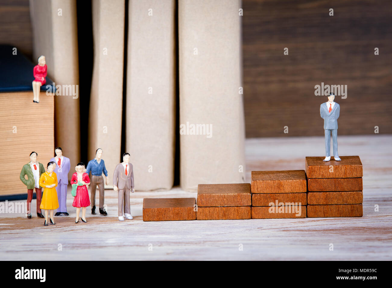Career ladder. The future of work, competition and business background ...