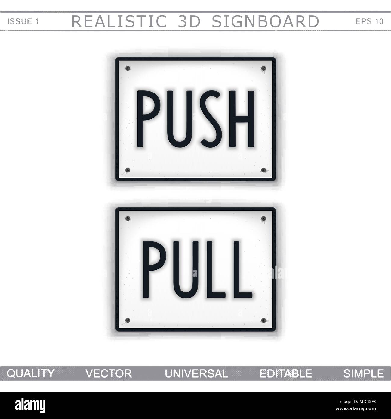 Push pull sign Stock Vector Images - Alamy