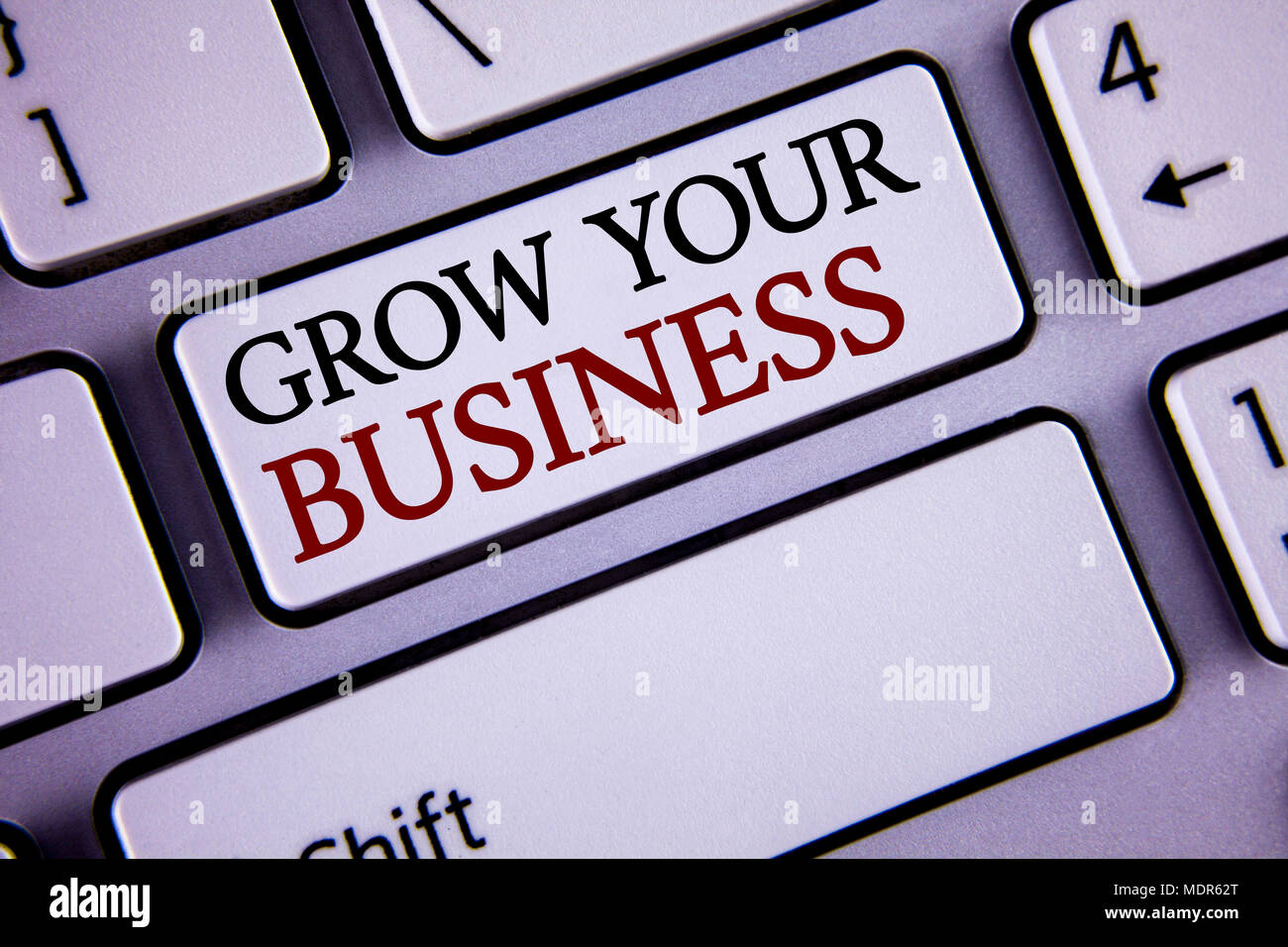 Writing note showing Grow Your Business. Business photo showcasing ...