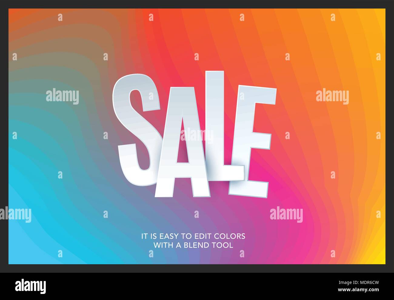 Sale banner template design on colourful background. Special offer for ...