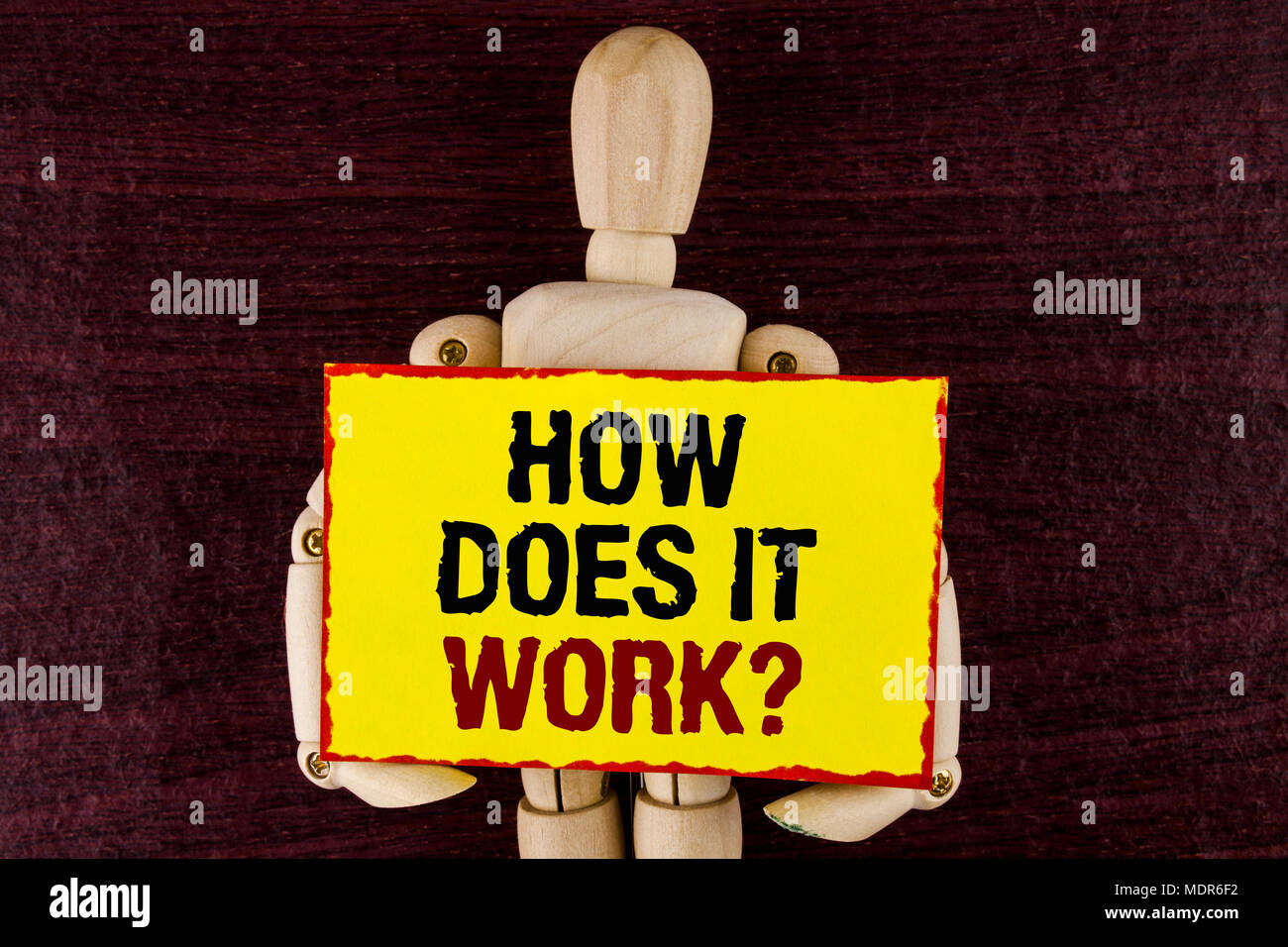 Word writing text How Does It Work Question. Business concept for ...