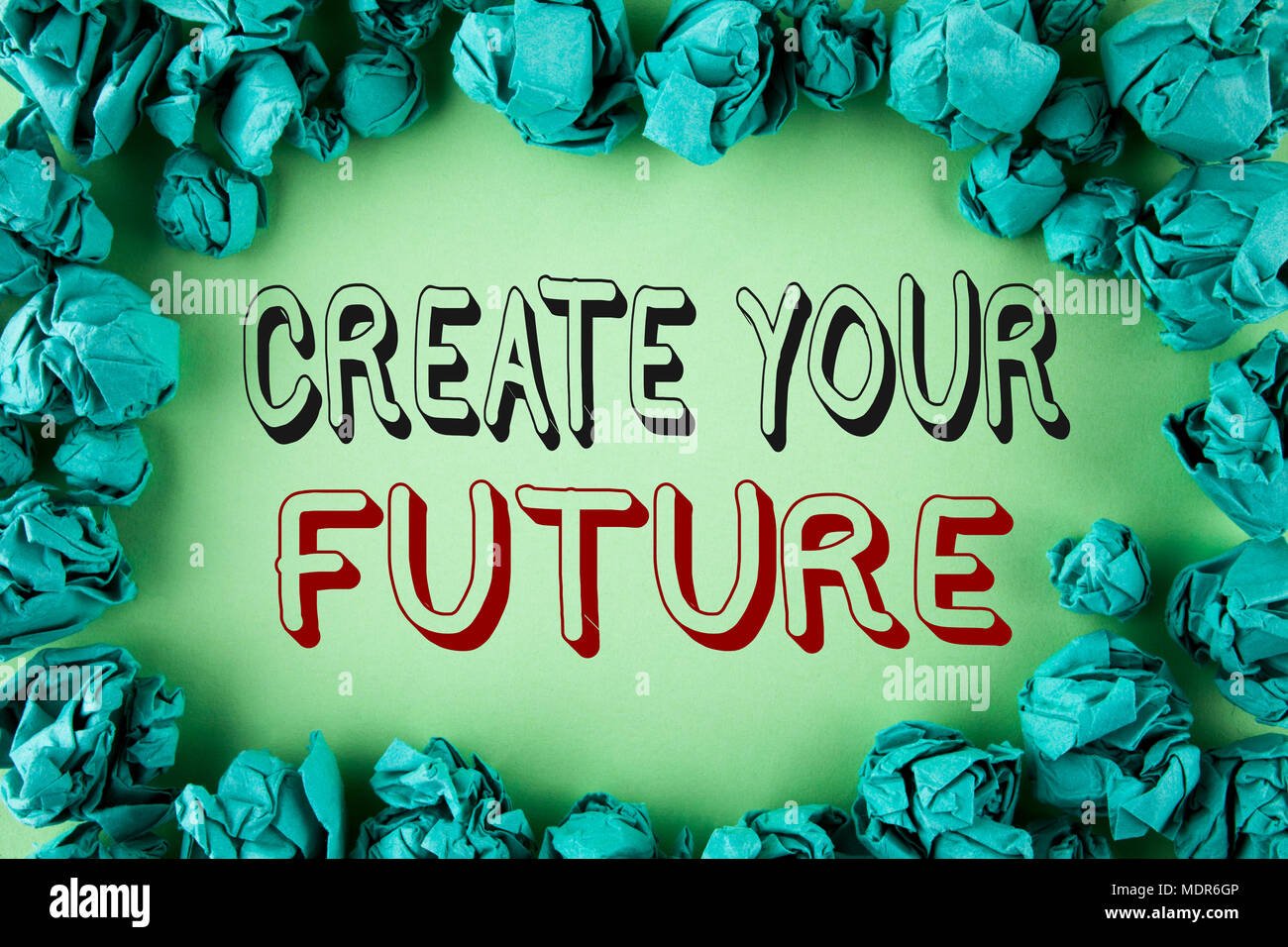 Word writing text Create Your Future. Business concept for career goals ...