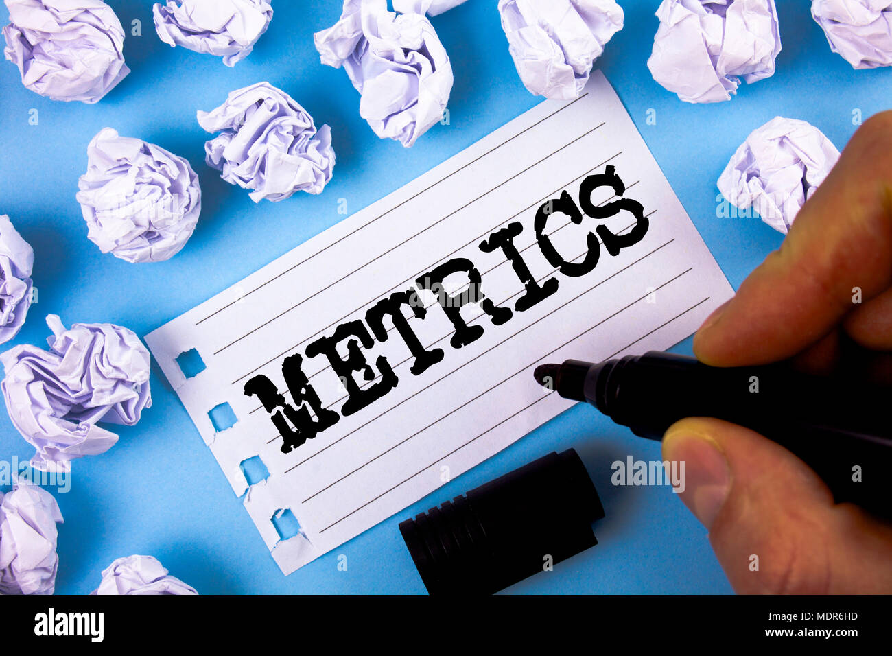 Word writing text Metrics. Business concept for Method of measuring ...