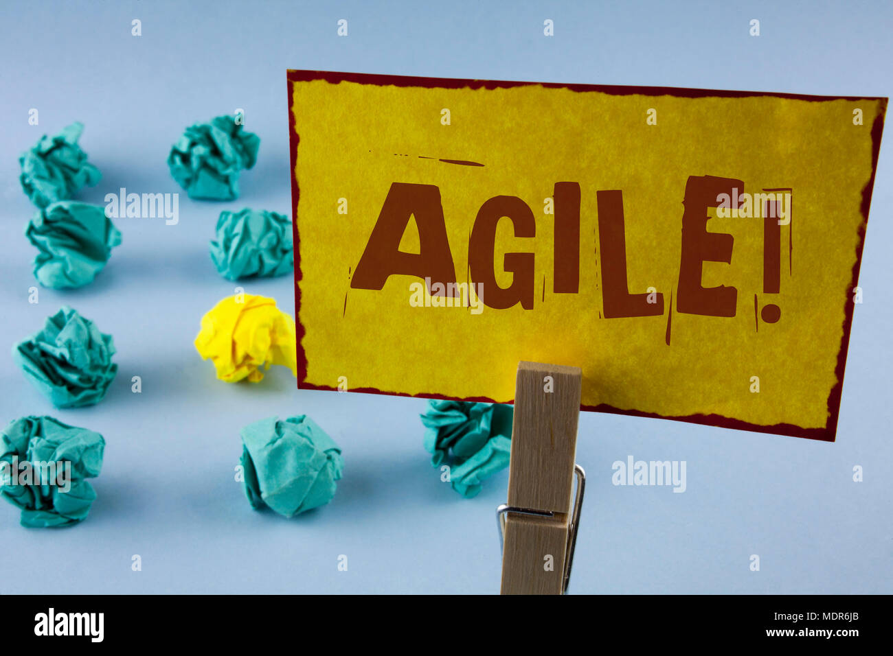 Word writing text Agile Motivational Call. Business concept for Develop ...