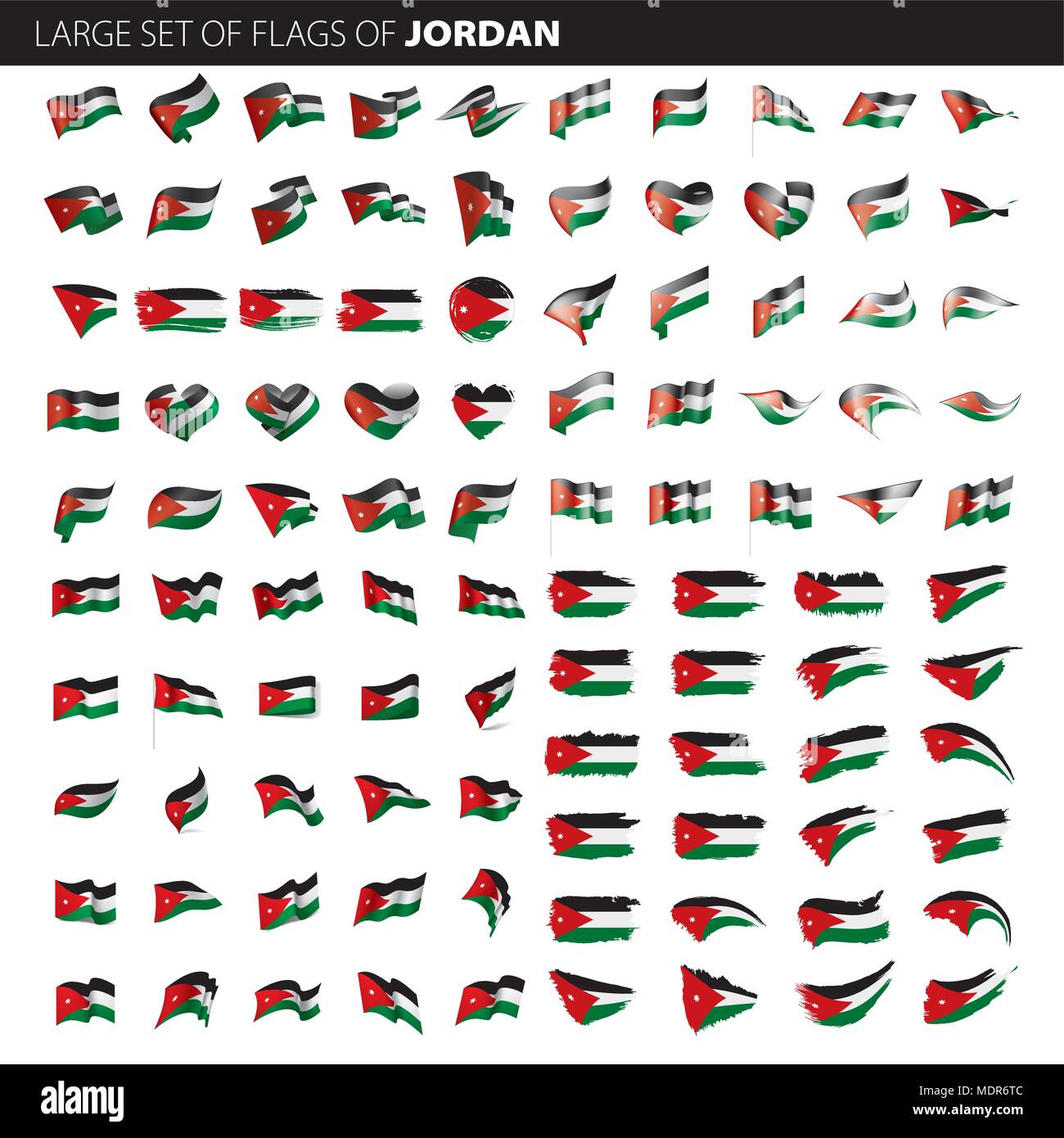 Jordan flag, vector illustration Stock Vector Image & Art - Alamy