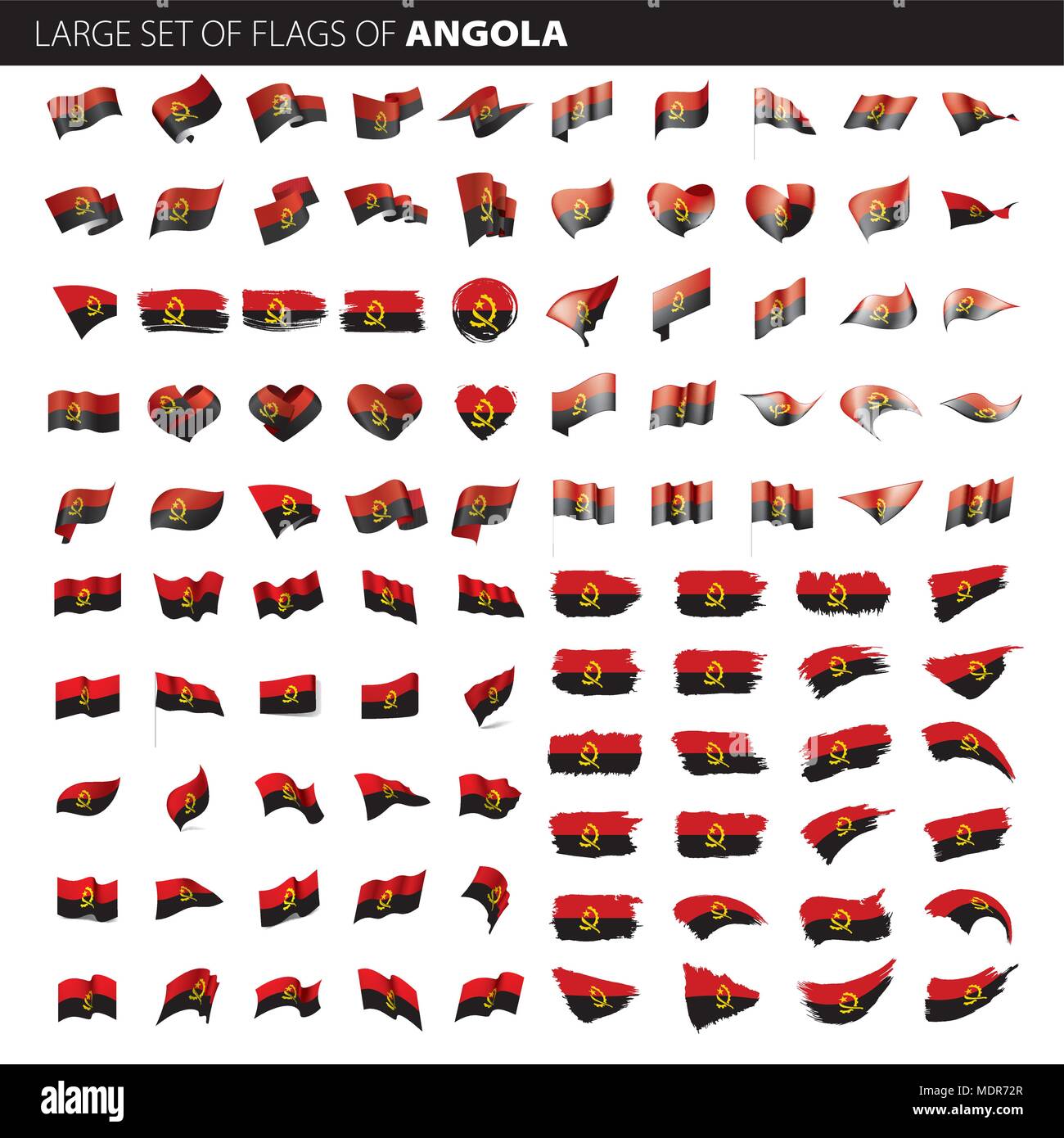 Angola flag, vector illustration Stock Vector Image & Art - Alamy