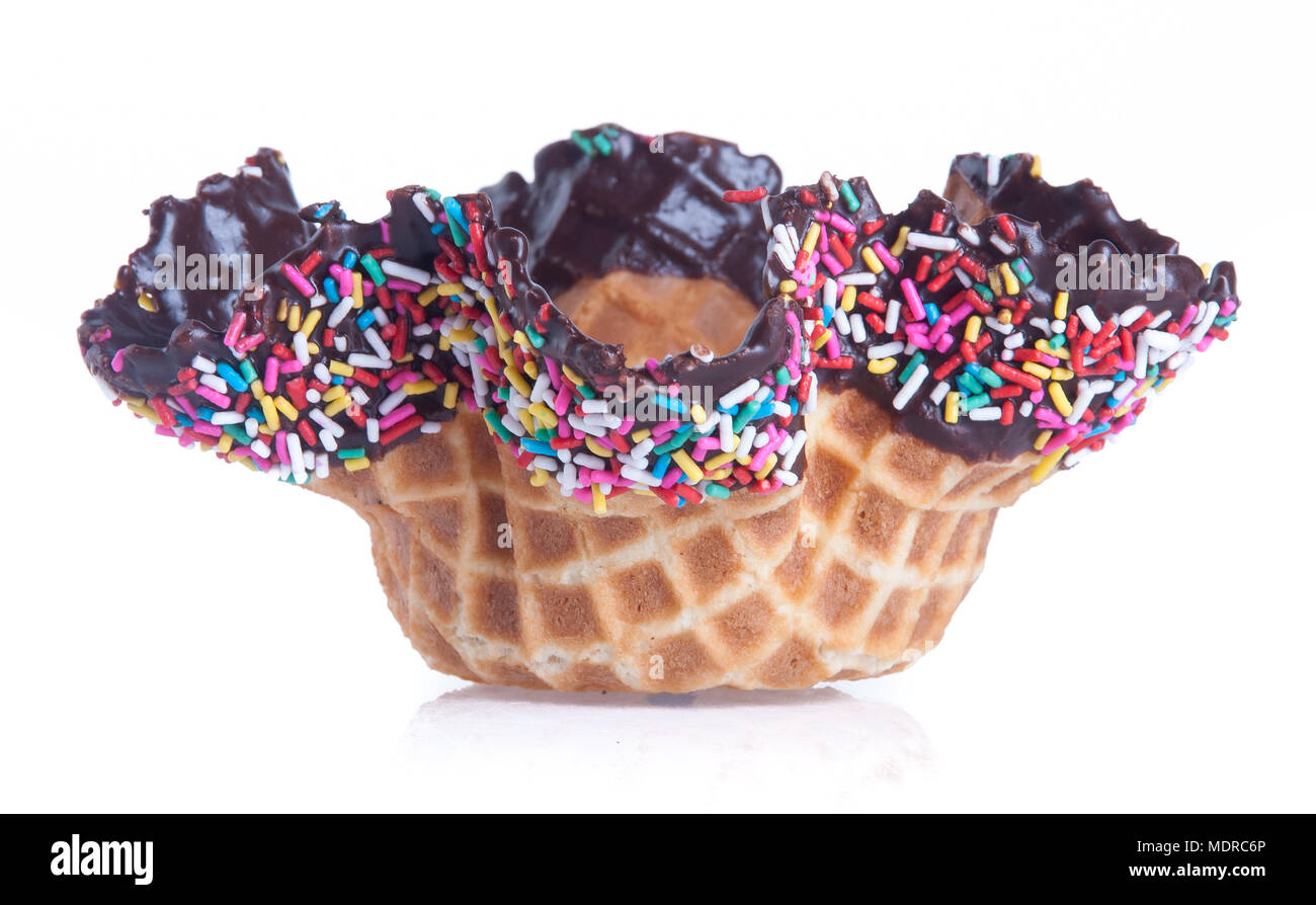 wafer bowl. wafer bowl on background Stock Photo - Alamy