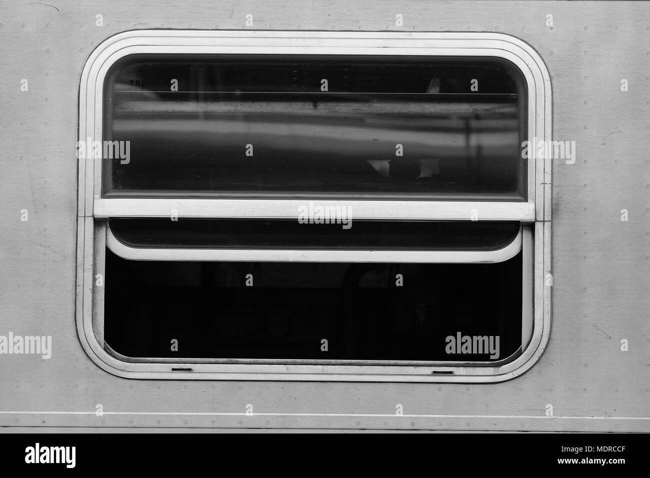 window of old train Stock Photo - Alamy