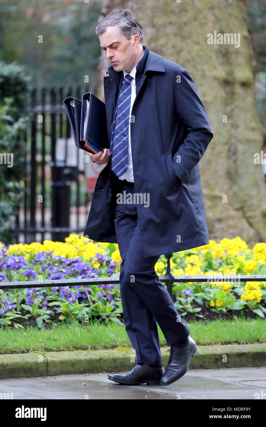Ministers attend the weekly Cabinet meeting at 10 Downing Street ...
