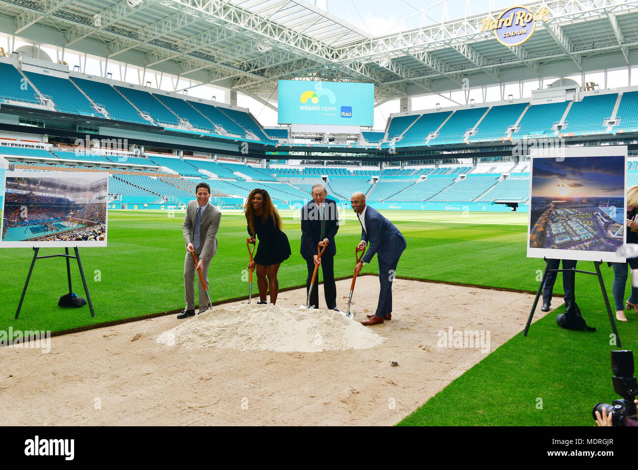 Miami Open Hard Rock Stadium Ground Breaking Ceremony at Hard Rock ...