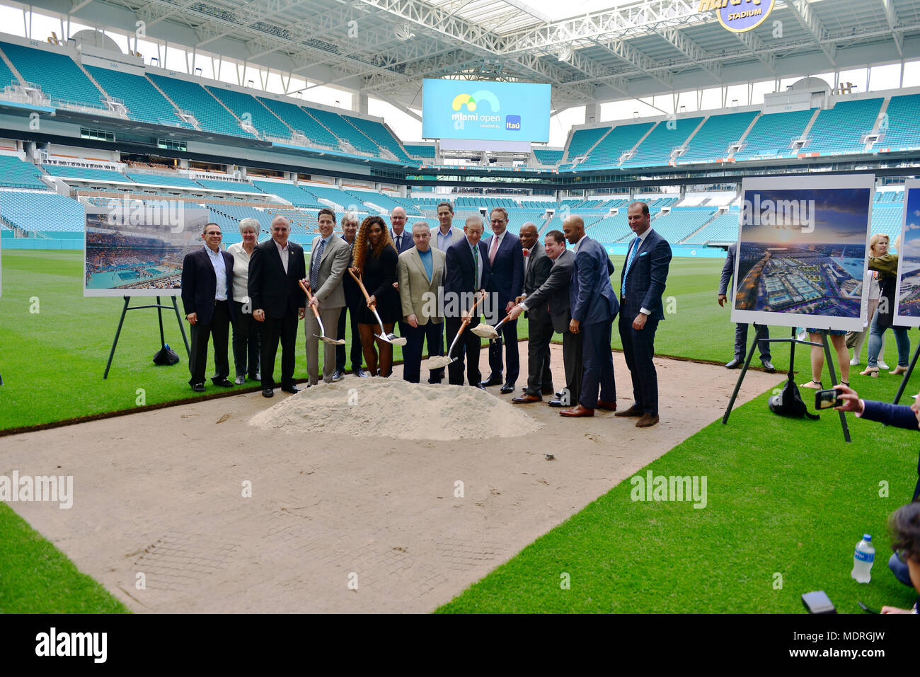 Miami Open Hard Rock Stadium Ground Breaking Ceremony at Hard Rock ...