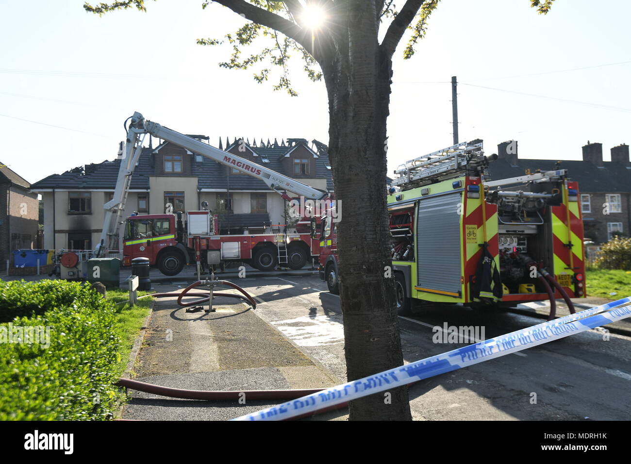 Emergency services attend the scene of a care home for adults with ...
