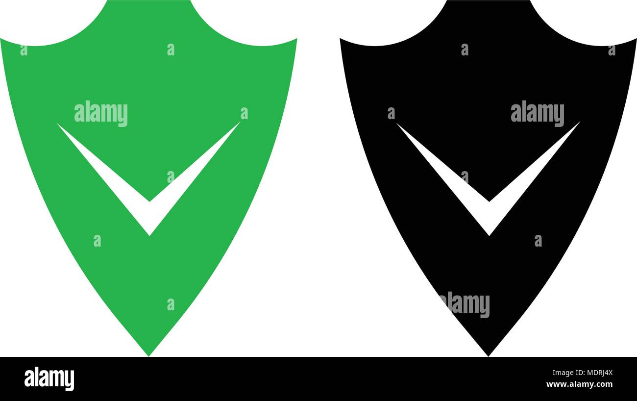 Shield flat icon. Vector icon. Flat style Stock Vector Image & Art - Alamy