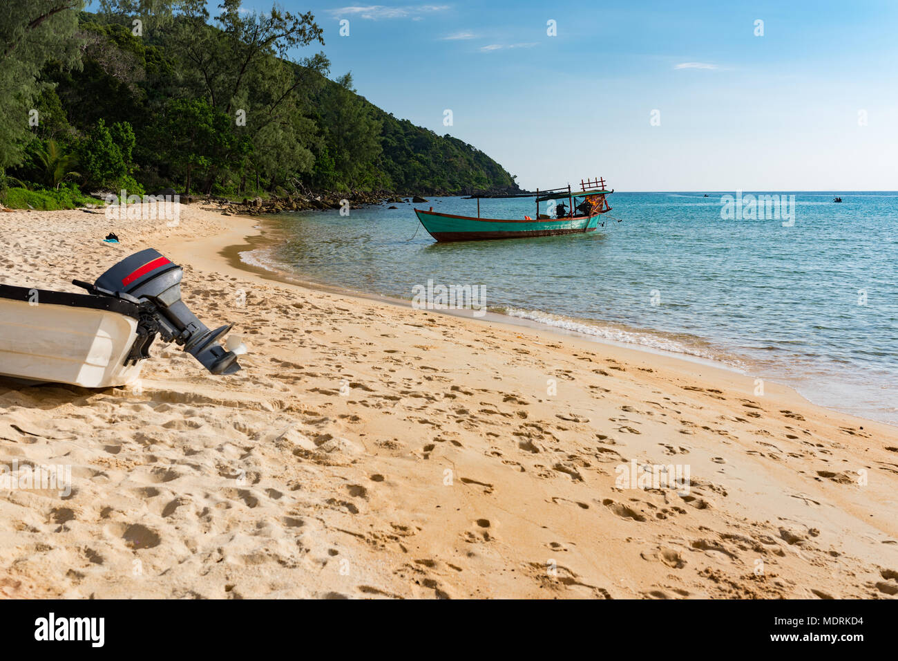 Beautiful tropical beach of Koh Rong Samloem. Sunset Beach. Cambodia ...