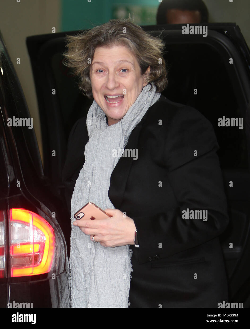 Caroline Quentin outside ITV Studios Featuring: Caroline Quentin Where ...