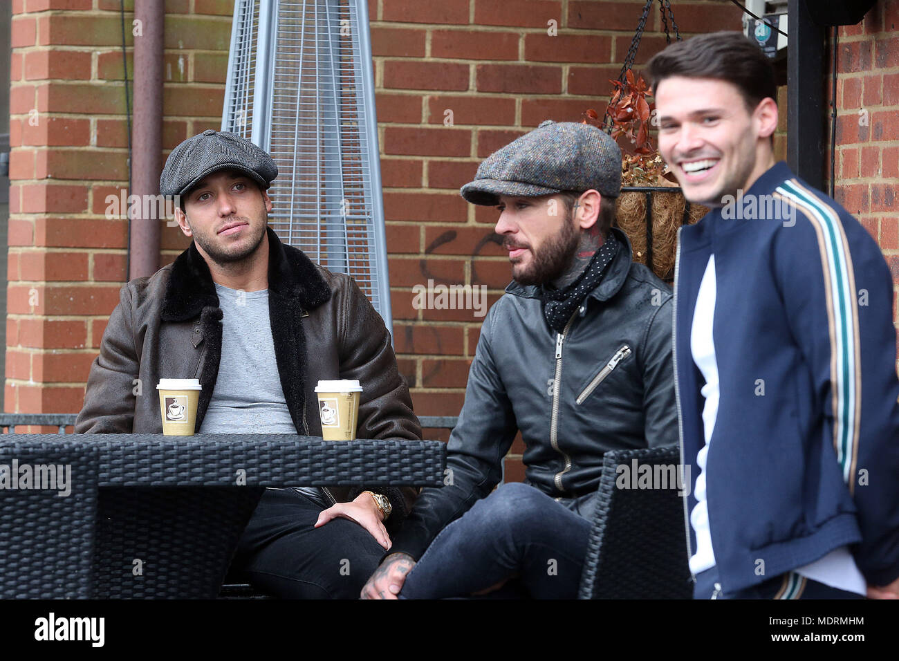 TOWIE cast members film at The Standard pub in Loughton, Essex ...