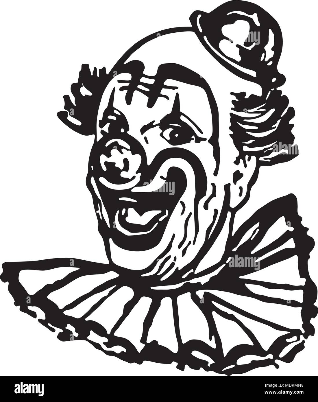 Clown advertising art Stock Vector Images - Alamy