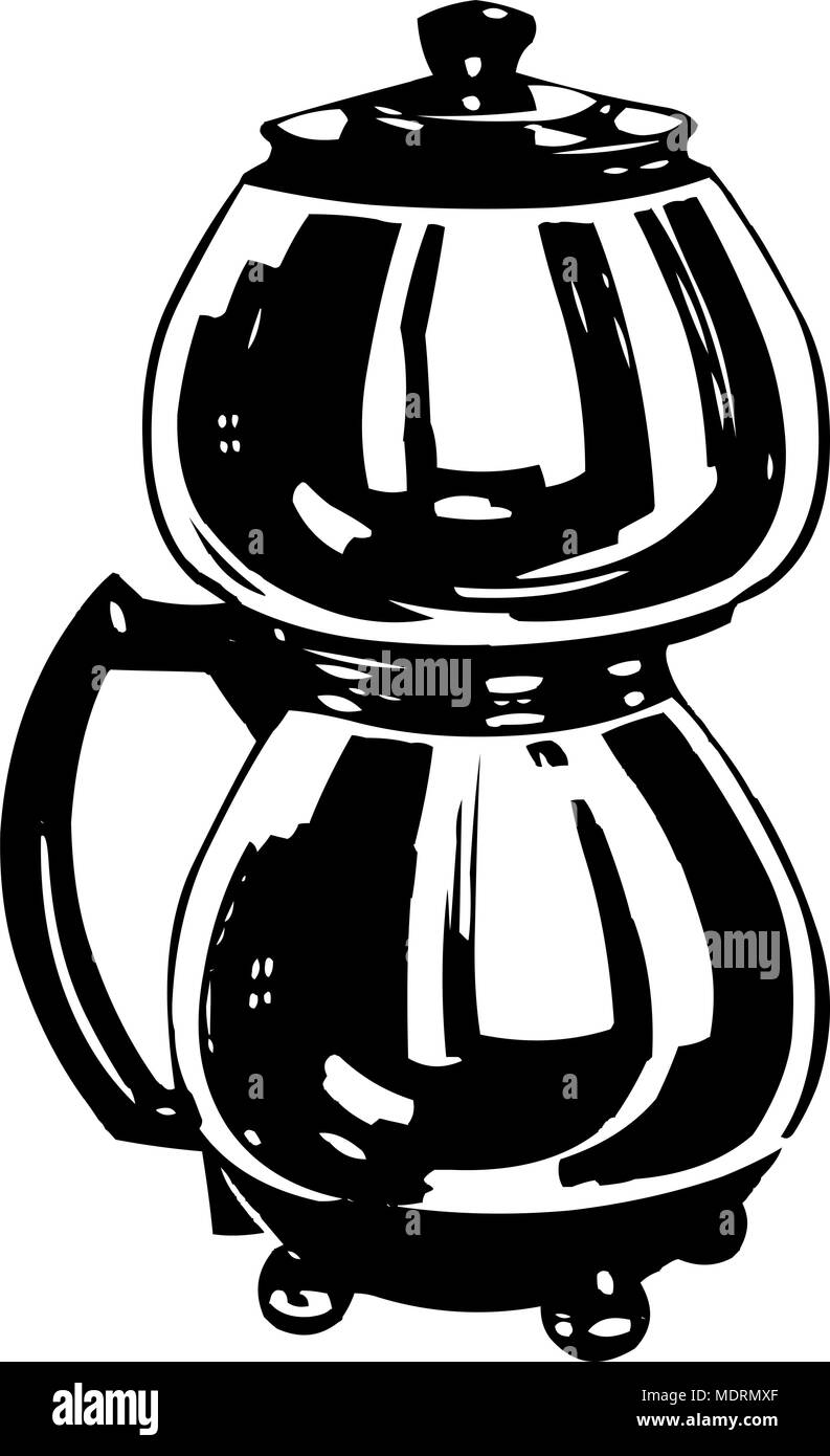 Retro Coffee Pot Clipart