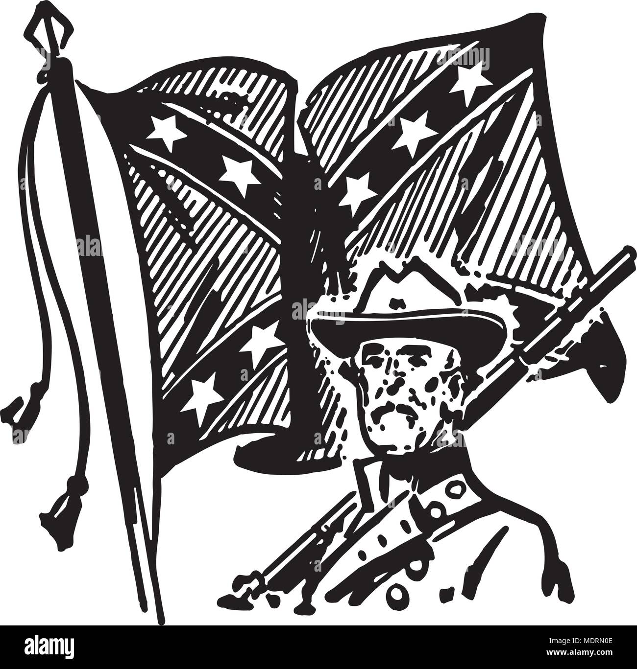 Confederate Rebel Clipart