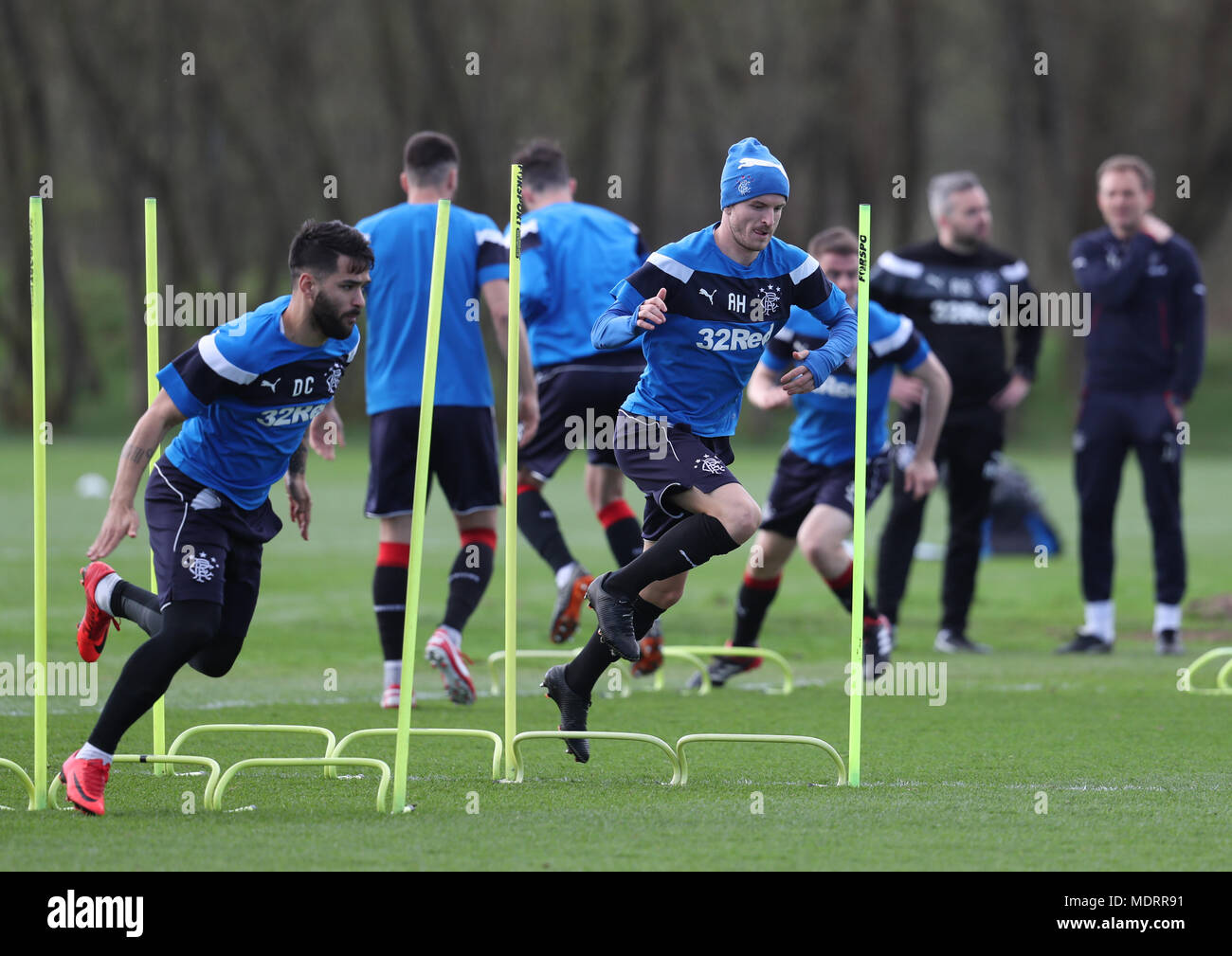 Rangers player Andy Halliday during the training session at Murray Park ...