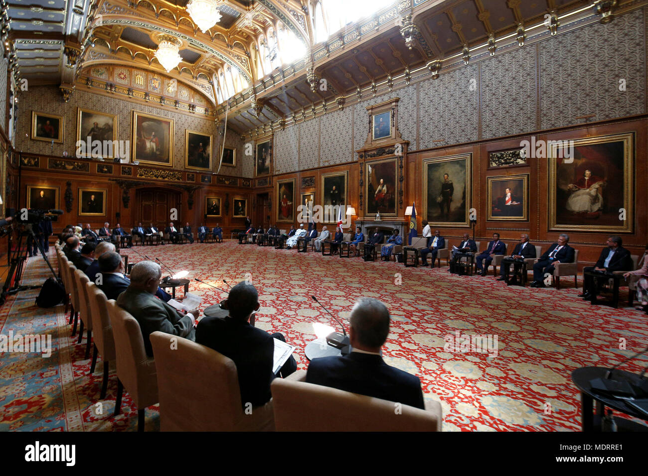 The waterloo chamber in windsor castle hi-res stock photography and ...