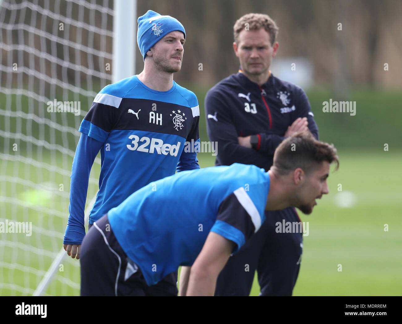 Rangers player Andy Halliday during the training session at Murray Park ...