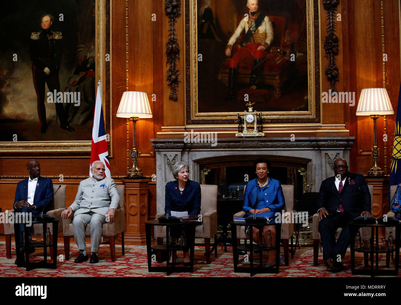 The waterloo chamber in windsor castle hi-res stock photography and ...