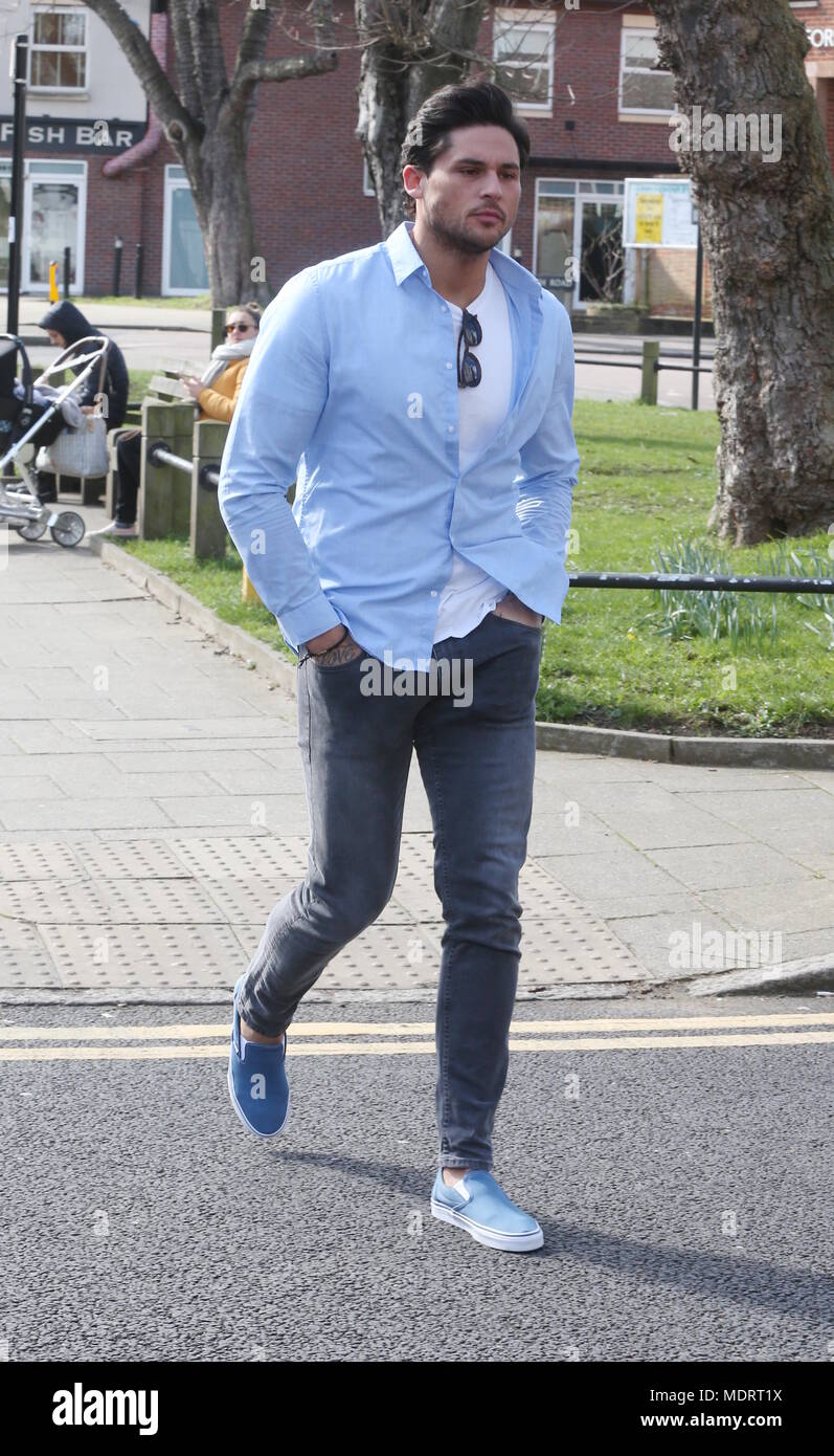 TOWIE cast members film at The Standard pub in Loughton, Essex ...