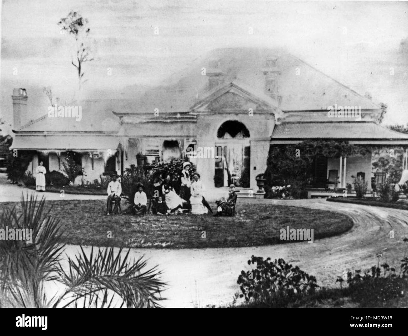 Circular drive at the entrance of the Brisbane residence, Ballymore ...
