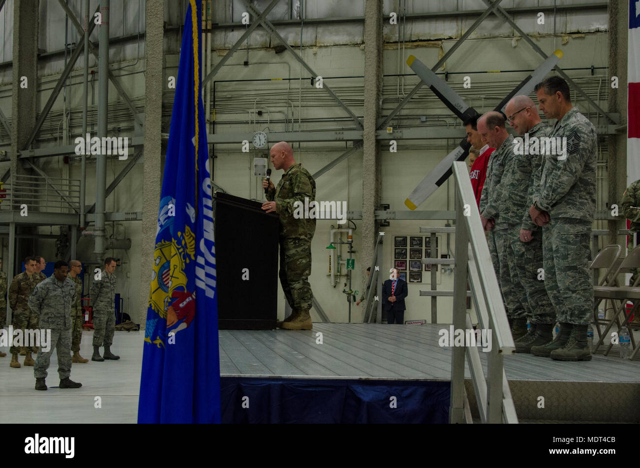 U.S. Air Force Lt. Col. Matthew Friese, wing chaplain of the 128th Air ...