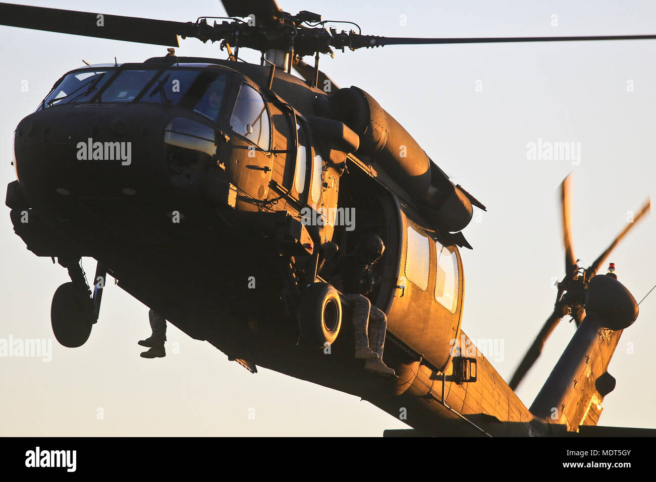 A U.S. Army UH-60 Black Hawk from the 1-150 Assault Helicopter ...