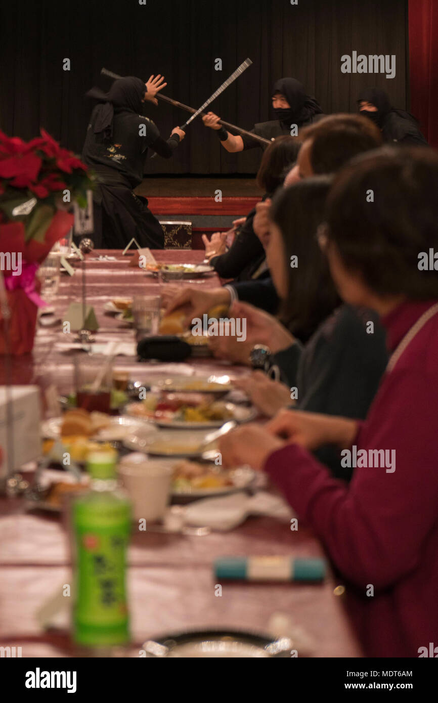 Rasetsu ninja performers conduct a show during the Japanese American ...