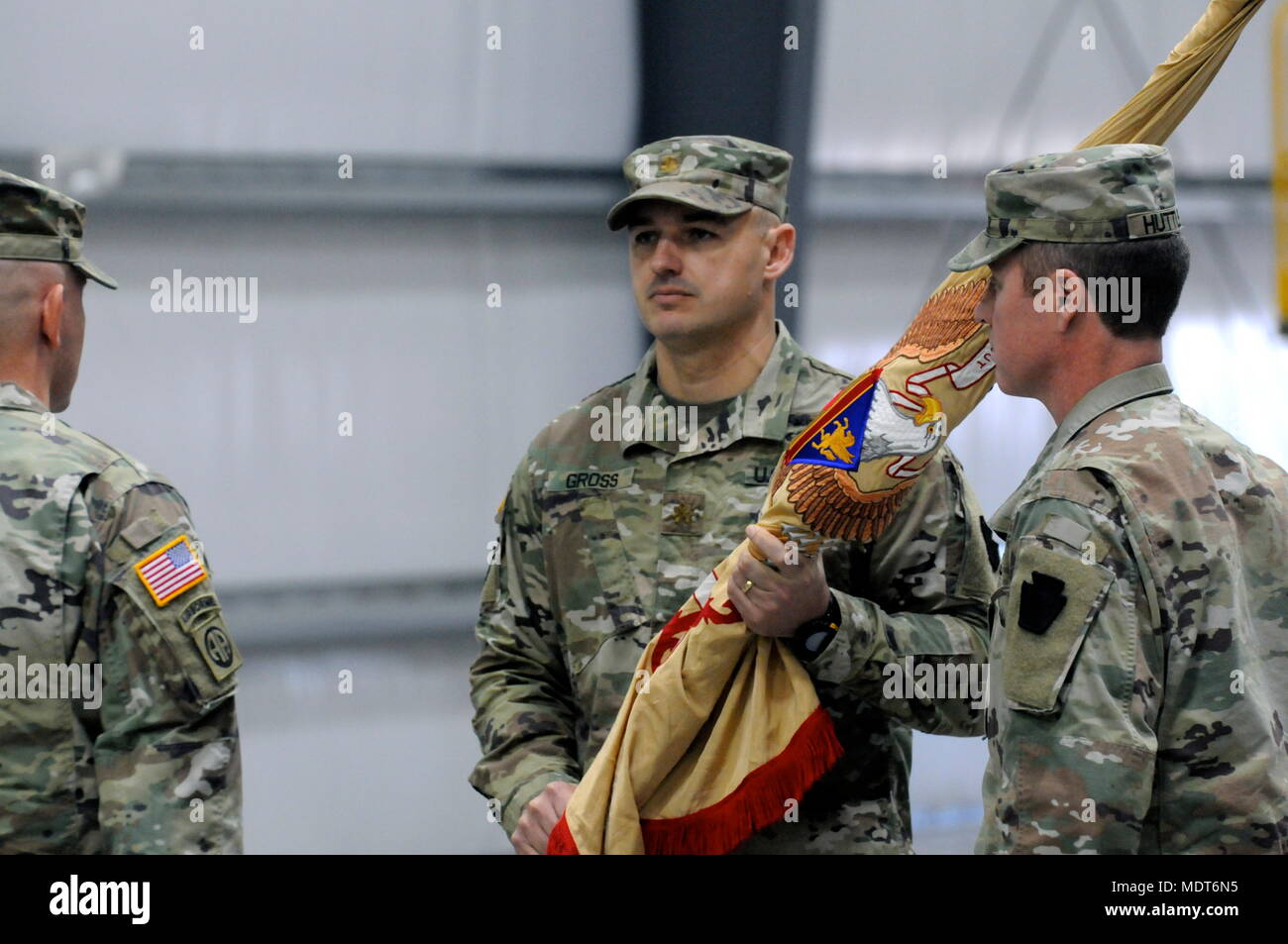 U.S. Army Maj. Michael Gross, incoming commander of the 628th Aviation ...