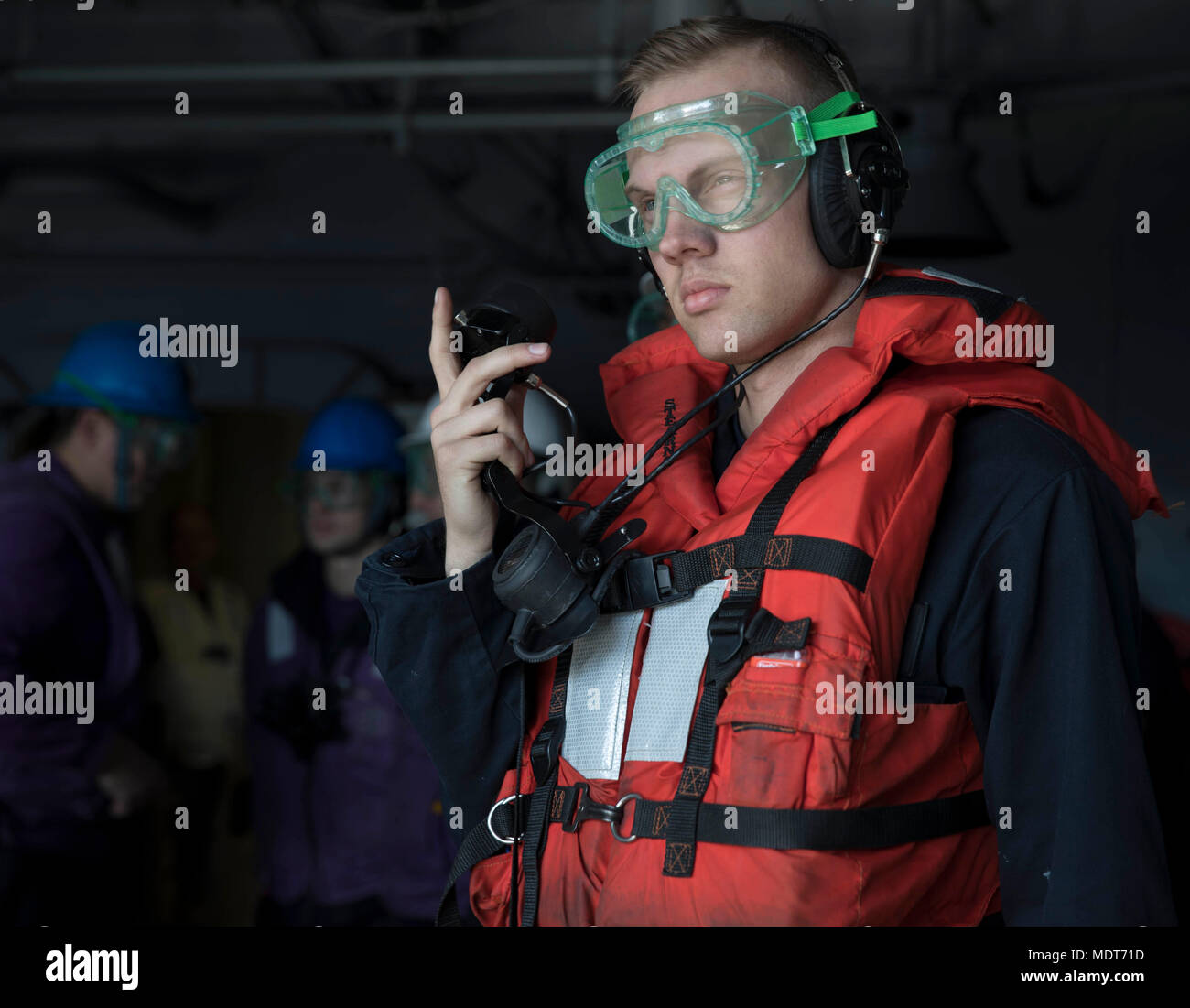 ATLANTIC OCEAN (Dec. 4, 2017) -- Boatswain's Mate 3rd Class Cody Auth ...