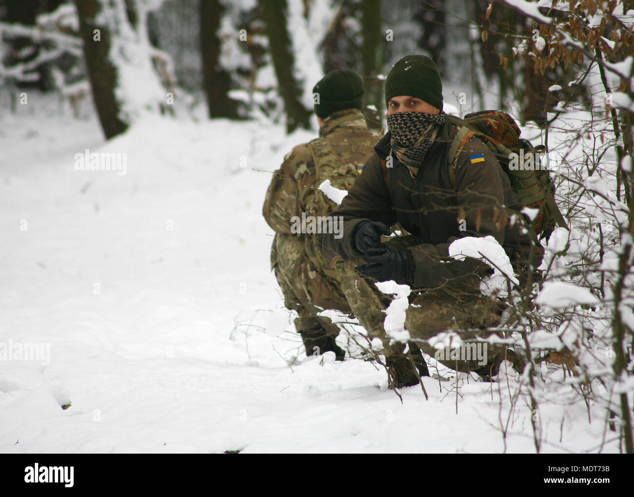 Yavoriv, Ukraine – Ukrainian Army soldiers assigned to the 1st ...