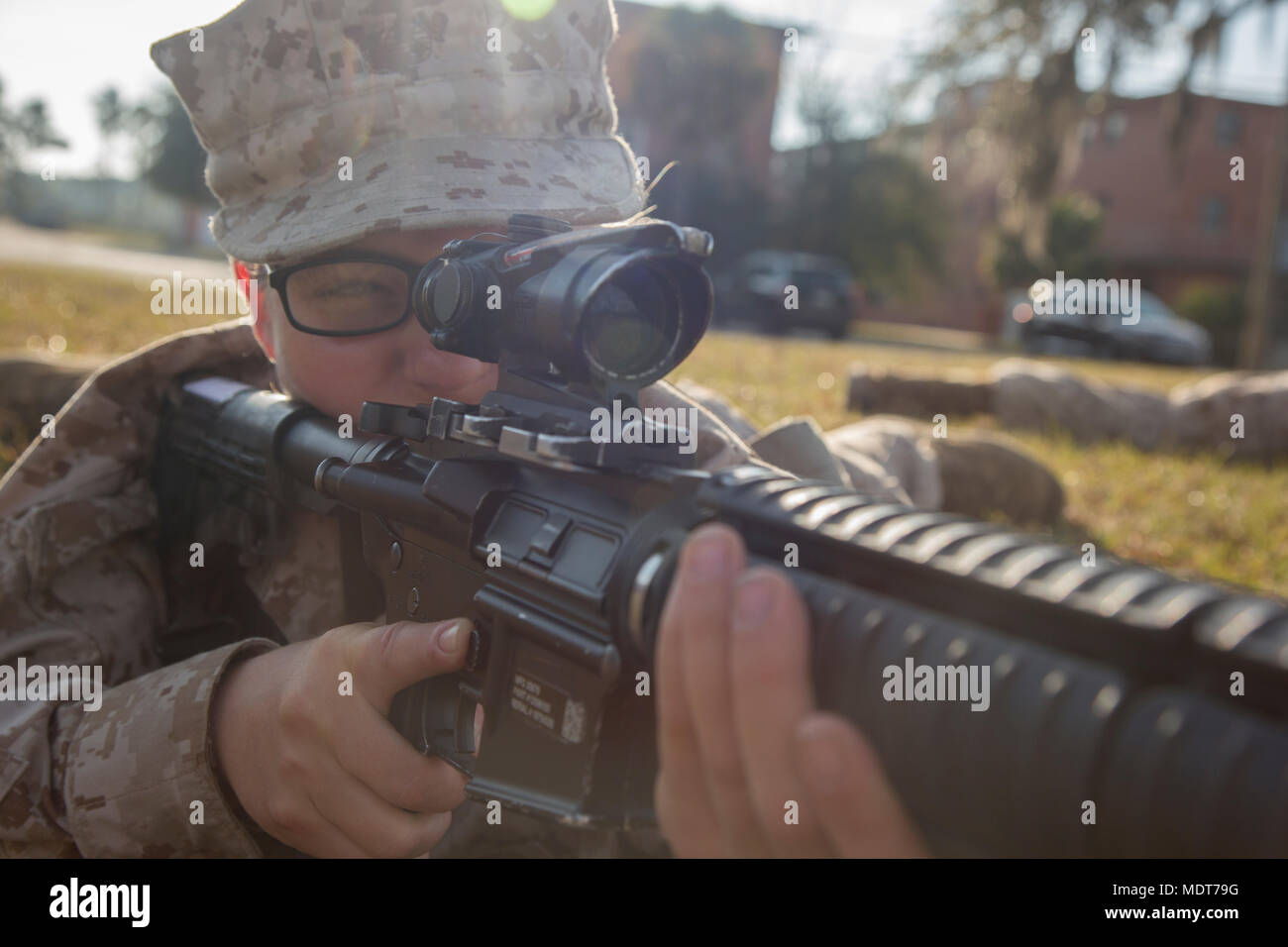 U.S. Marine Corps Rct. Rachelle K. Dofflemyer with Platoon 4003, Papa ...