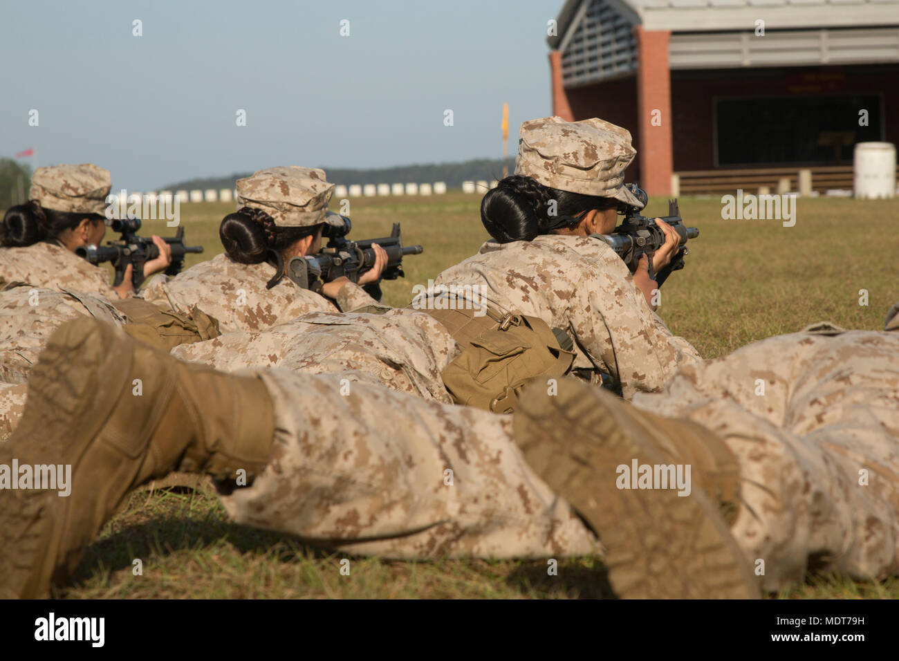 U.S. Marine Corps Recruits with Platoon 4003, Papa Company, 4th Recruit ...