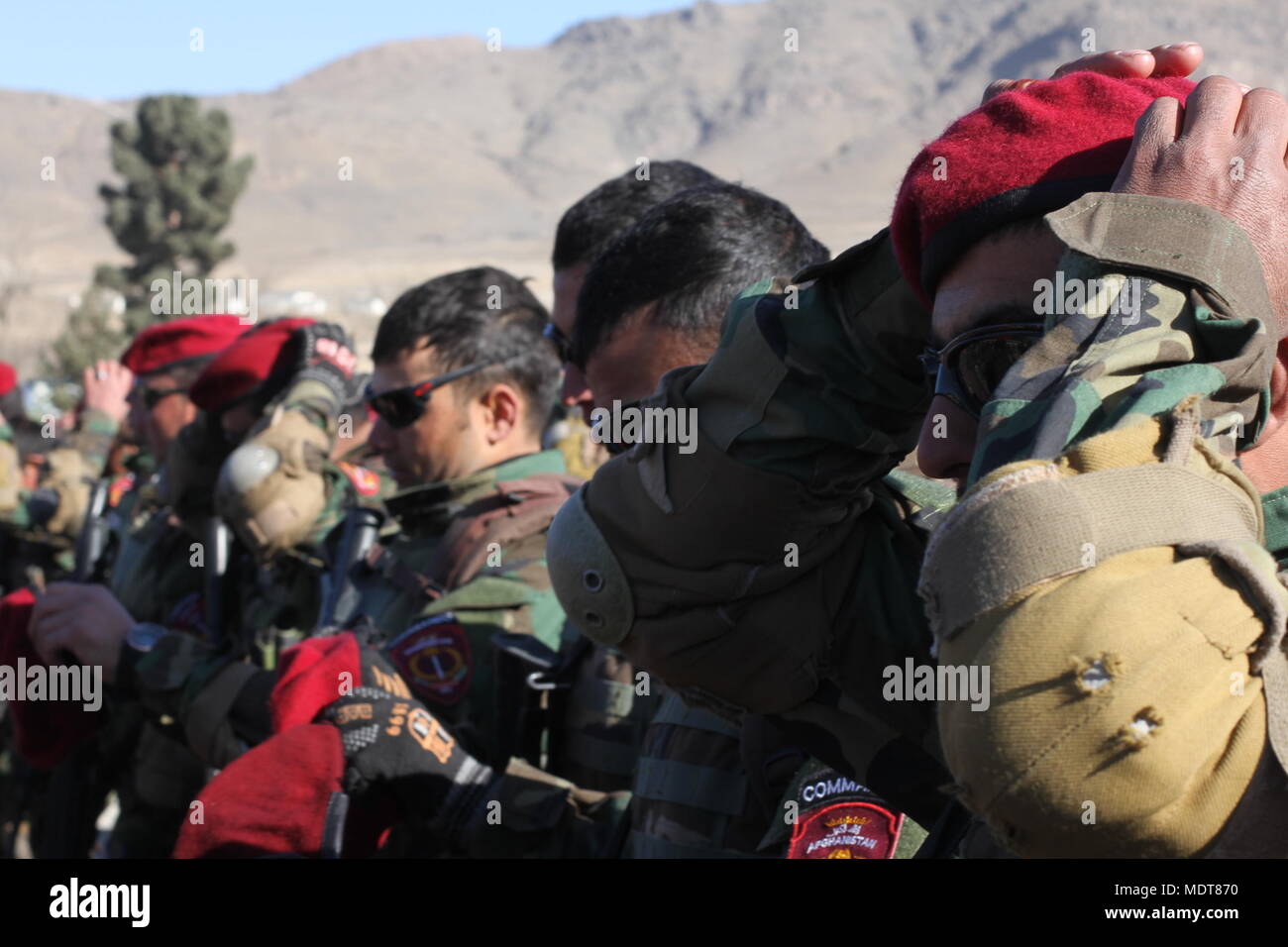 Afghanistan’s newest Commandos don their maroon berets for the first ...