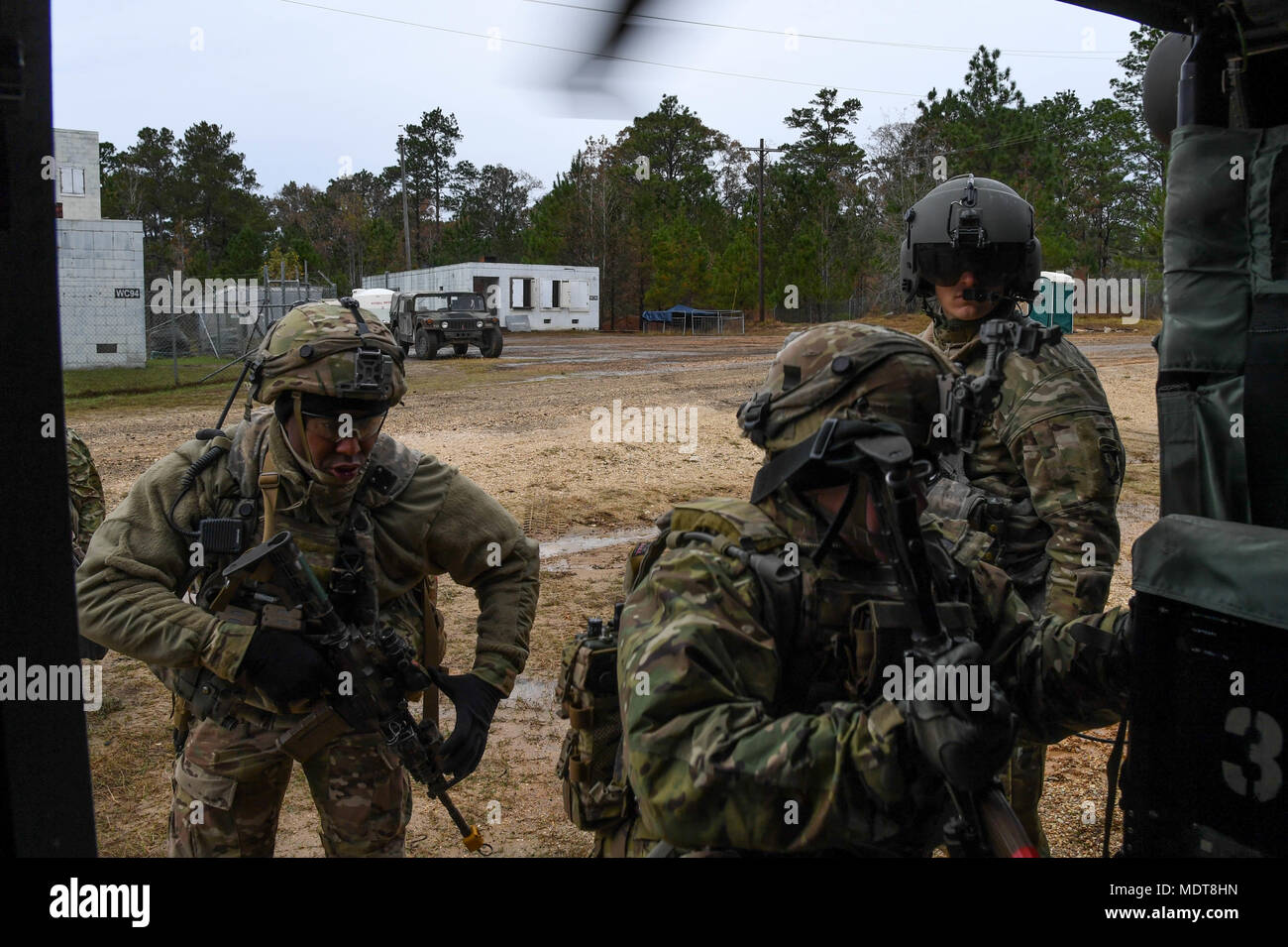 Soldiers with the 5th Battalion, 101st Aviation Regiment, 101st Combat ...