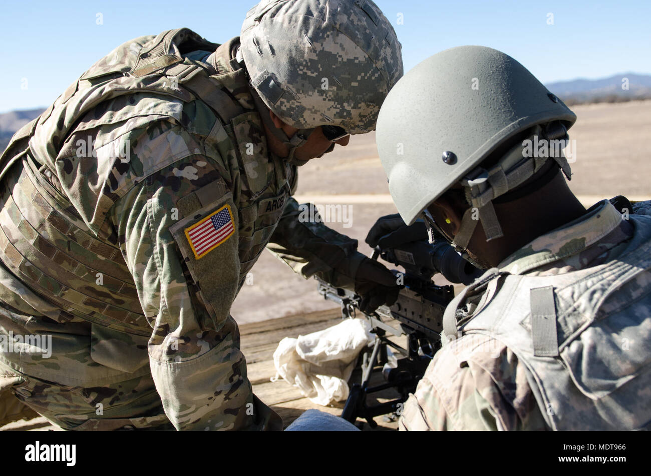 U.S. Army Reserve Pfc. Ricardo Ramirez (left) and Spc. Cathier Ossiri ...