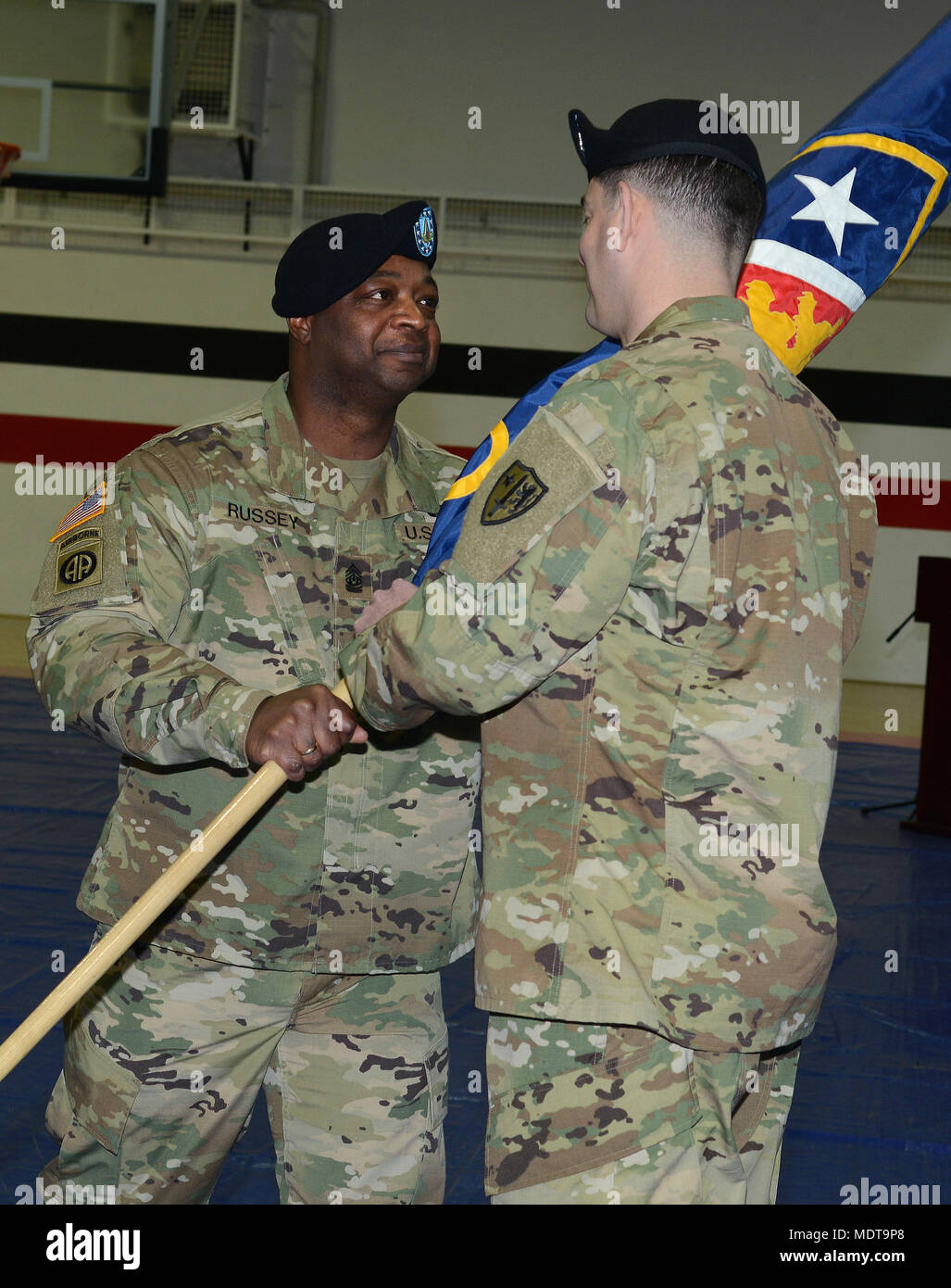 Command Sgt. Maj. Ira L. Russey, outgoing Command Sergeant Major ...