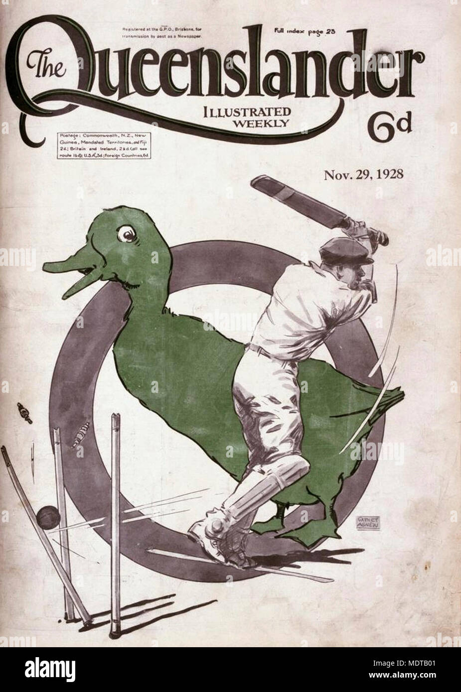 Illustrated front cover from The Queenslander, 29 November 1928 ...