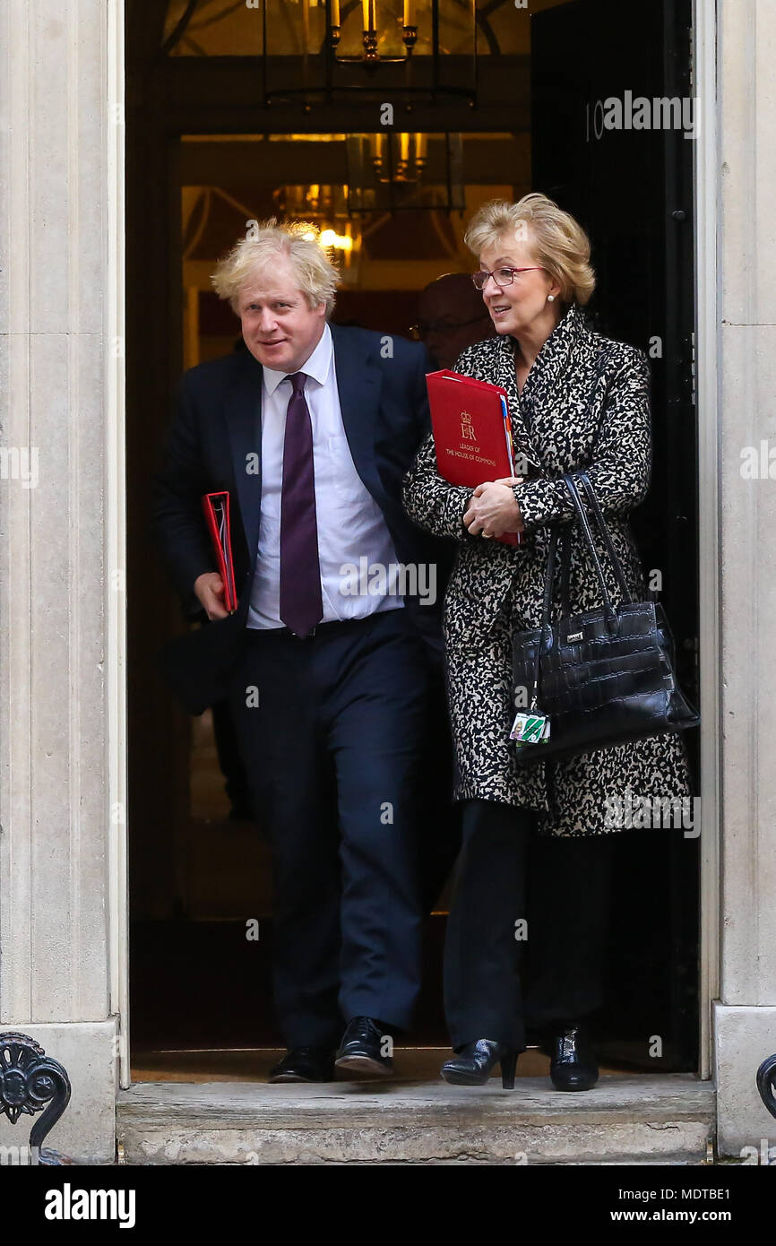 Ministers depart from No 10 Downing Street after attending the weekly ...