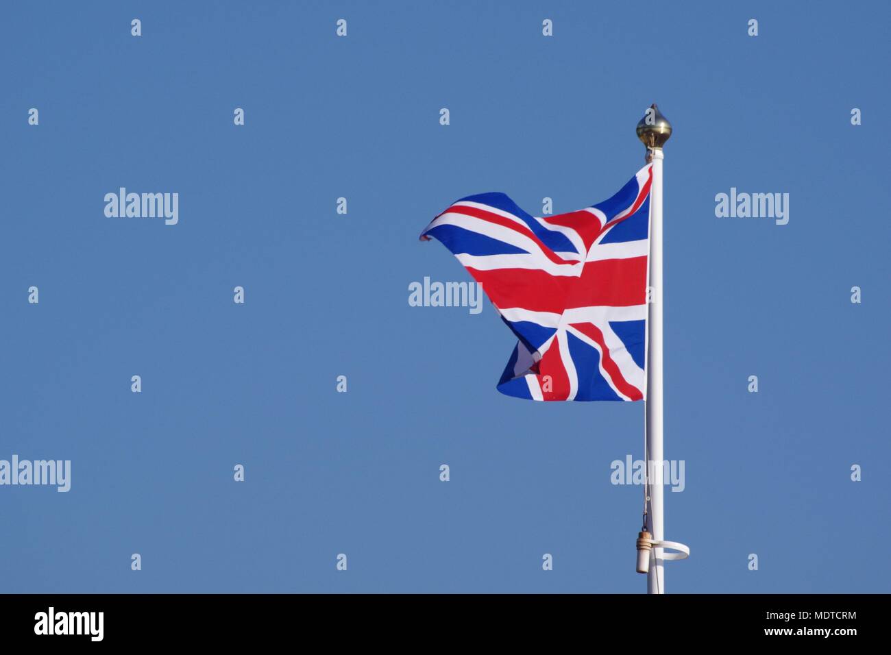 Union Jack Flag, Flying in Topsham, Exeter, Devon, UK. On a Sunny ...
